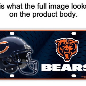 Chicago Bears Desk Lamp With Chrome Finish Shade - Etsy