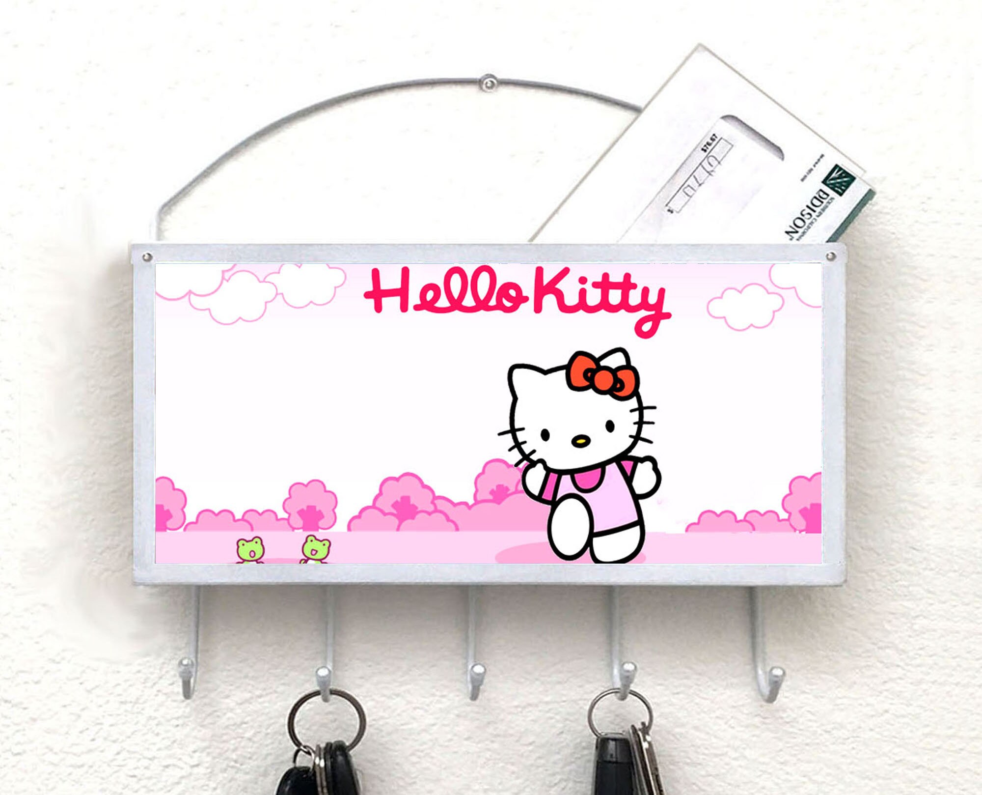 Hello Kitty Mail Organizer Mail Holder Key Rack Mail | Etsy