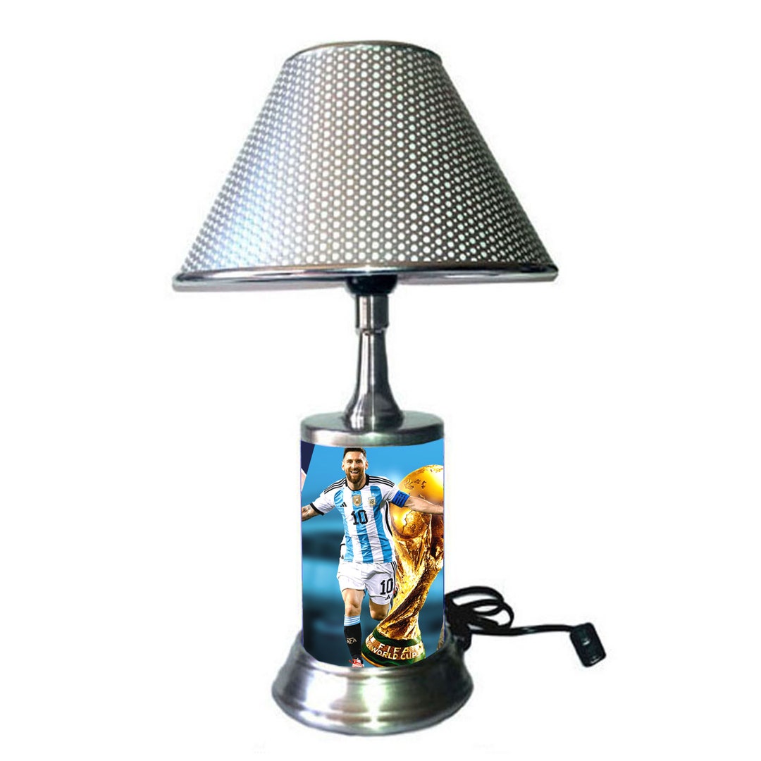 Lionel Messi Desk Lamp With Chrome Finish Shade - Etsy