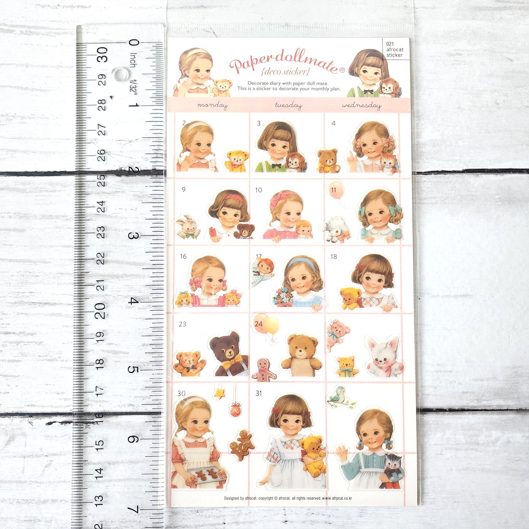 Vintage Style Doll Stickers Scrapbooking Stickers Cardmaking Stickers ...
