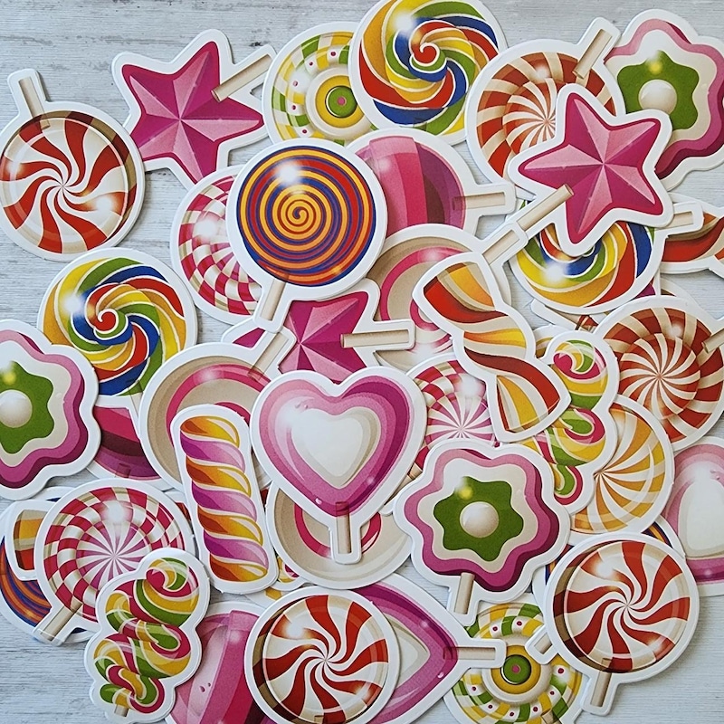 Lollipop Stickers - Etsy