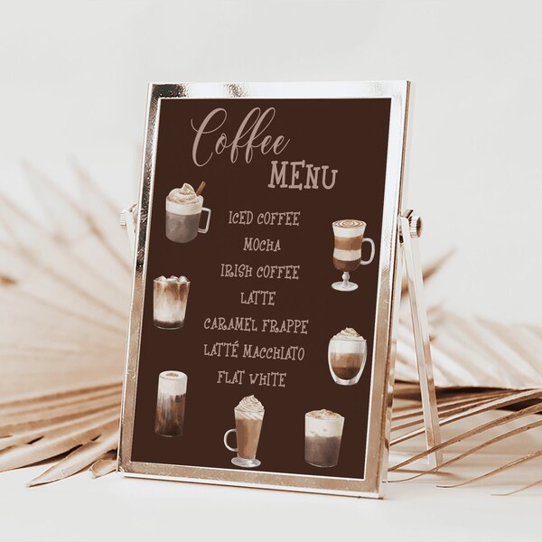 Coffee Menu - Etsy