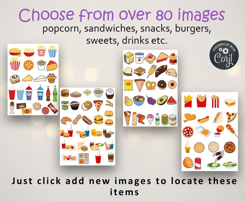 Editable Snack Menu Template, Floral Snack Bar, Wedding Snack Menu ...