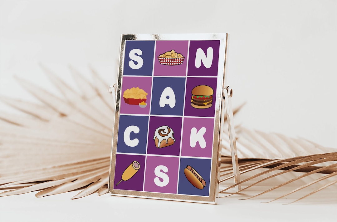 Pink Snack Menu Sign, Editable Kids Snack Bar, Wedding Snack Bar Sign ...