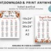 Rustic Autumn Seating Chart Template Download Fall Floral - Etsy