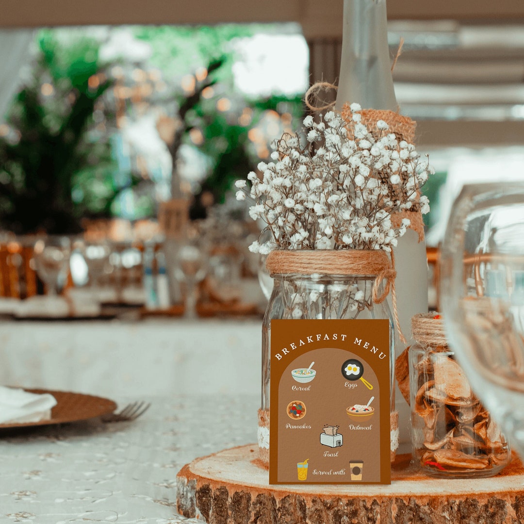 Breakfast Menu Sign Template, Create Your Own Breakfast Menu, Arch ...