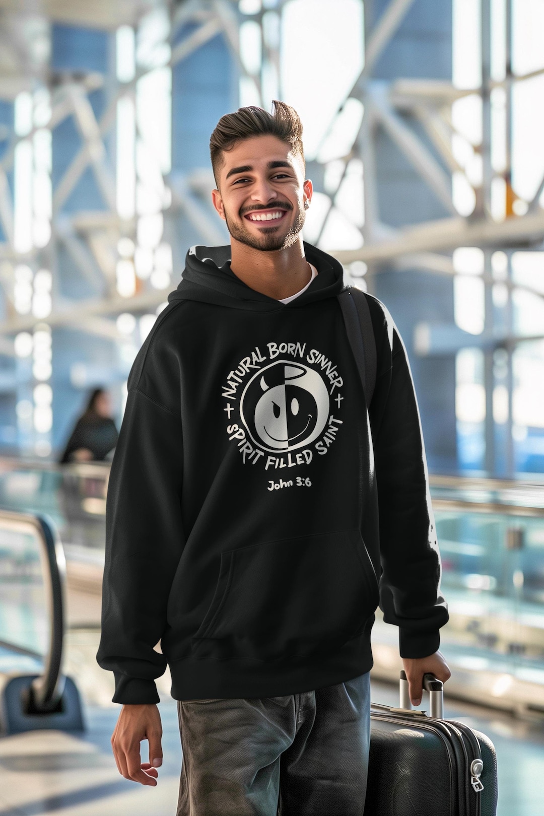 Natural Born Sinner Spirit Filled Saint Hoodie - Etsy