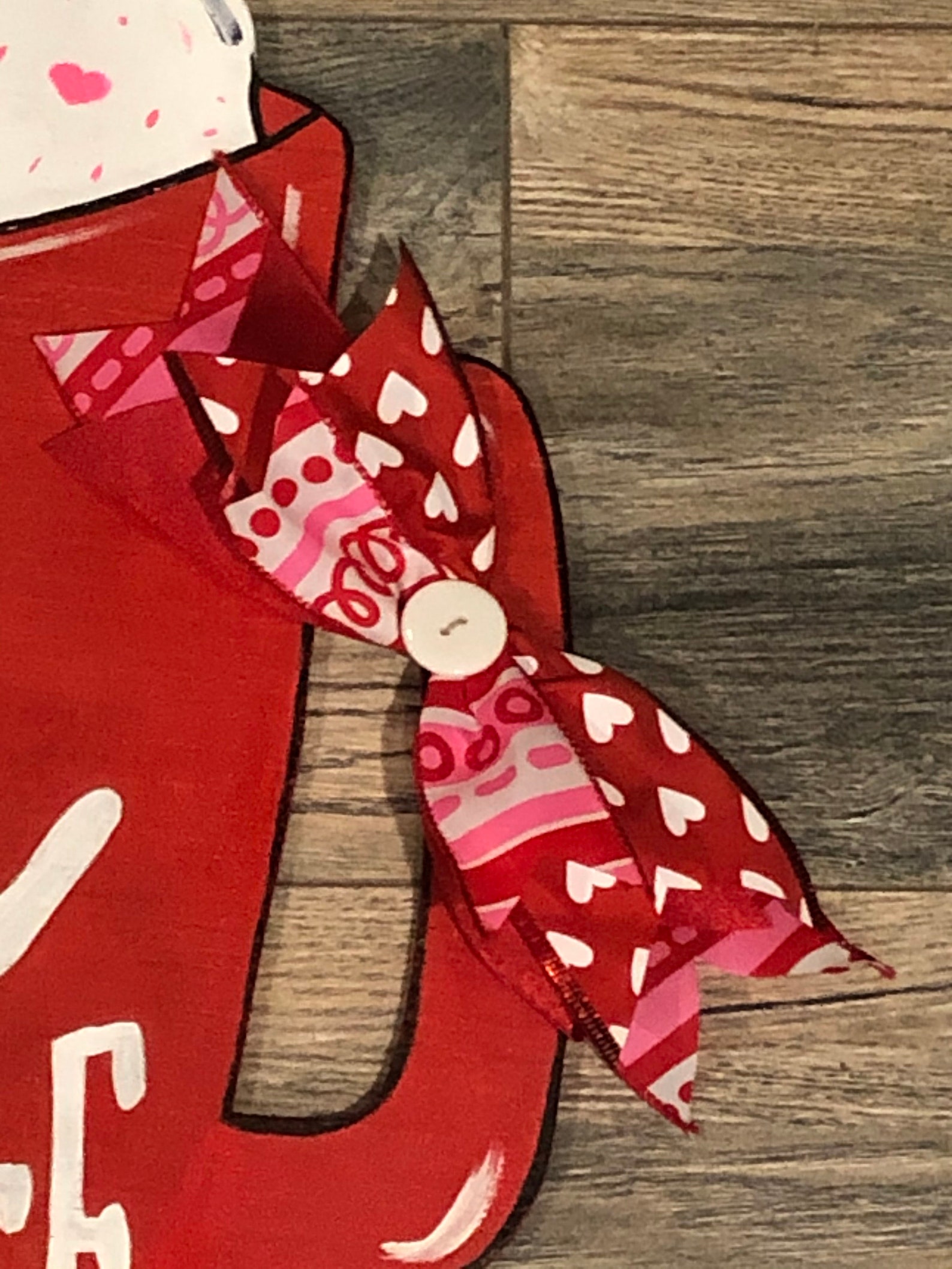 Valentine Love Heart Latte Door Decor Wooden Door Hanger | Etsy