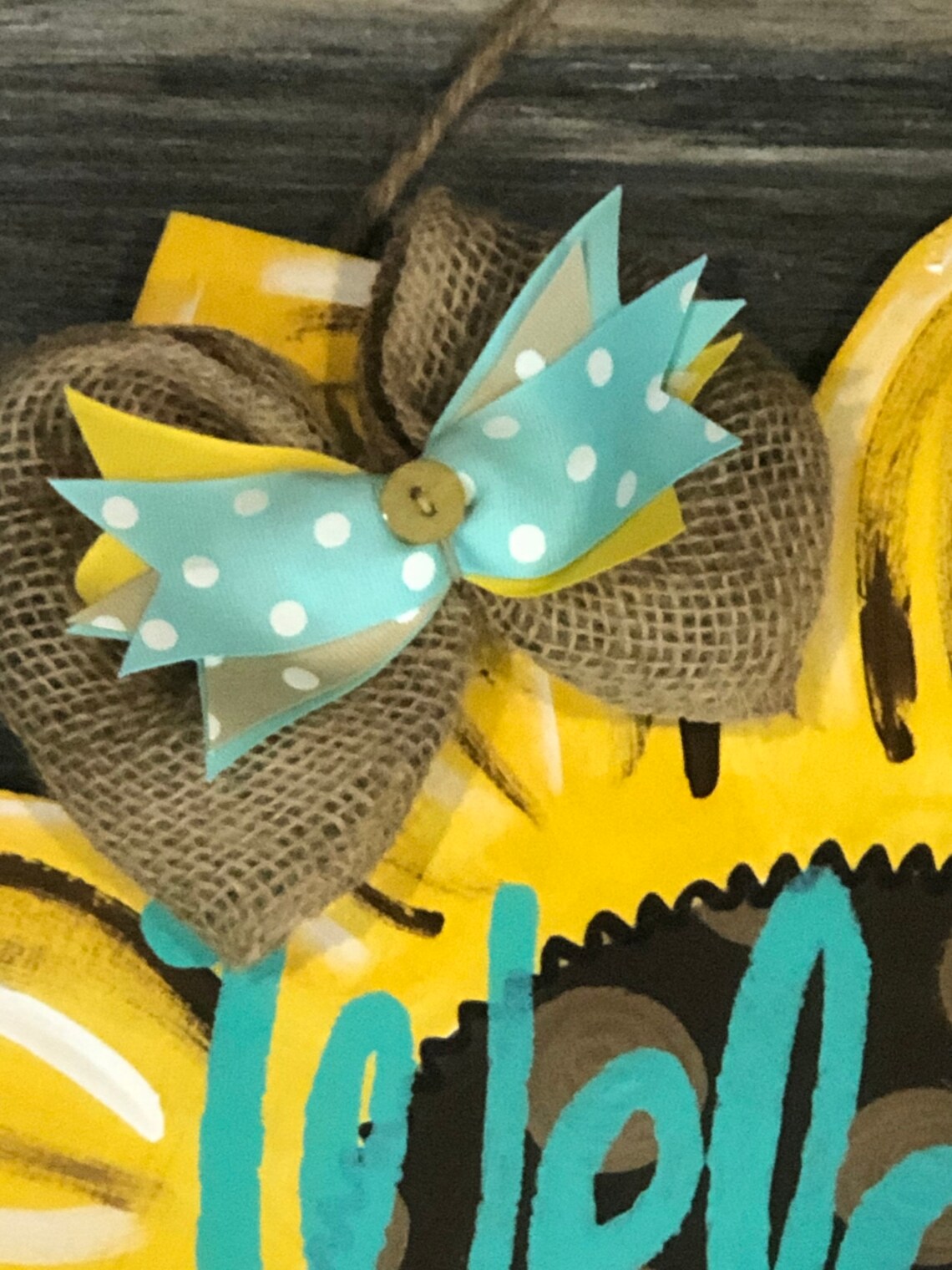 Sunflower Door Hanger Sunflower Welcome Sign Door Decor - Etsy