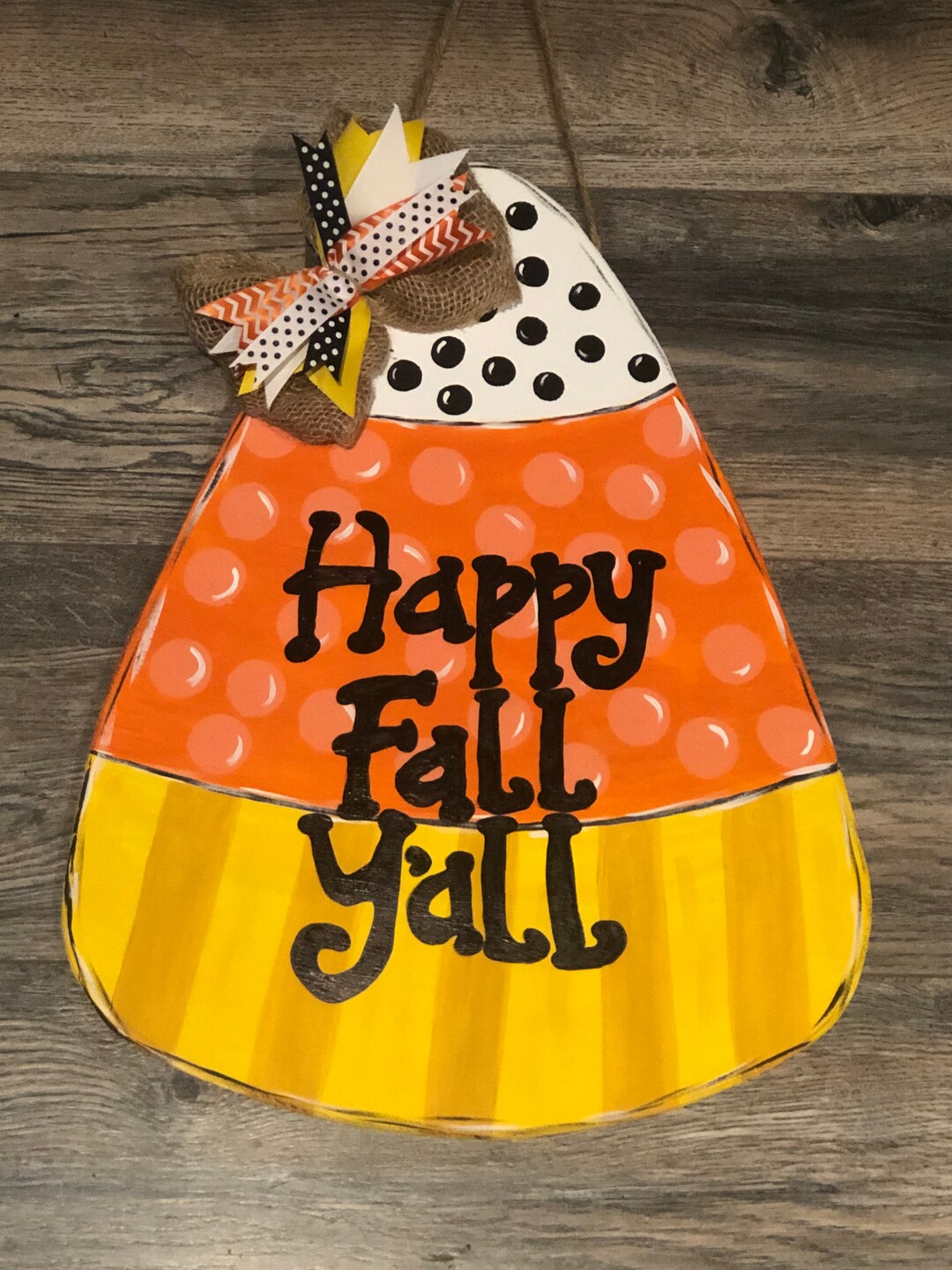 Candy Corn Door Hanger, Candy Corn, Autumn Decor, Fall Decor, Fall Door ...