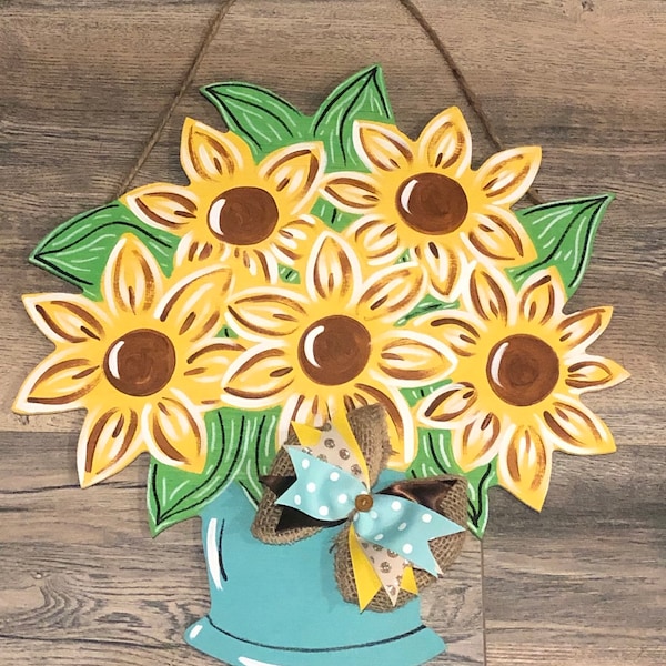 Sunflower Door Hanger - Etsy