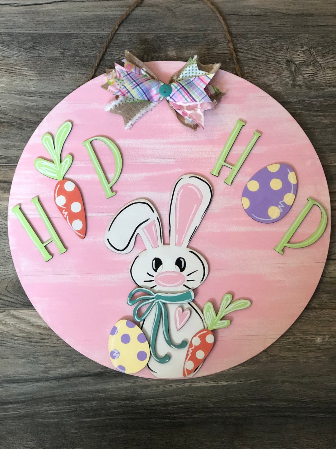 Easter Door Hanger, Easter Bunny, Hip Hop Easter Decor - Etsy