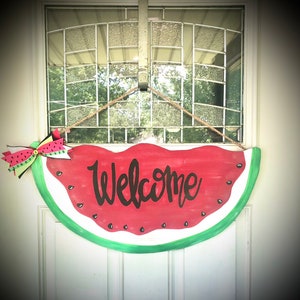 Watermelon, Country, Farmhouse, Wood, Spring, Summer, Sign, Door Decor ...