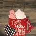 Valentine Love Heart Latte Door Decor Wooden Door Hanger | Etsy