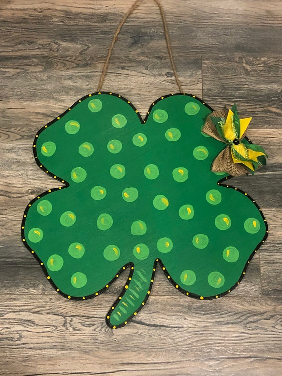 Shamrock St Patricks Day Irish Decor Door Decor Door | Etsy