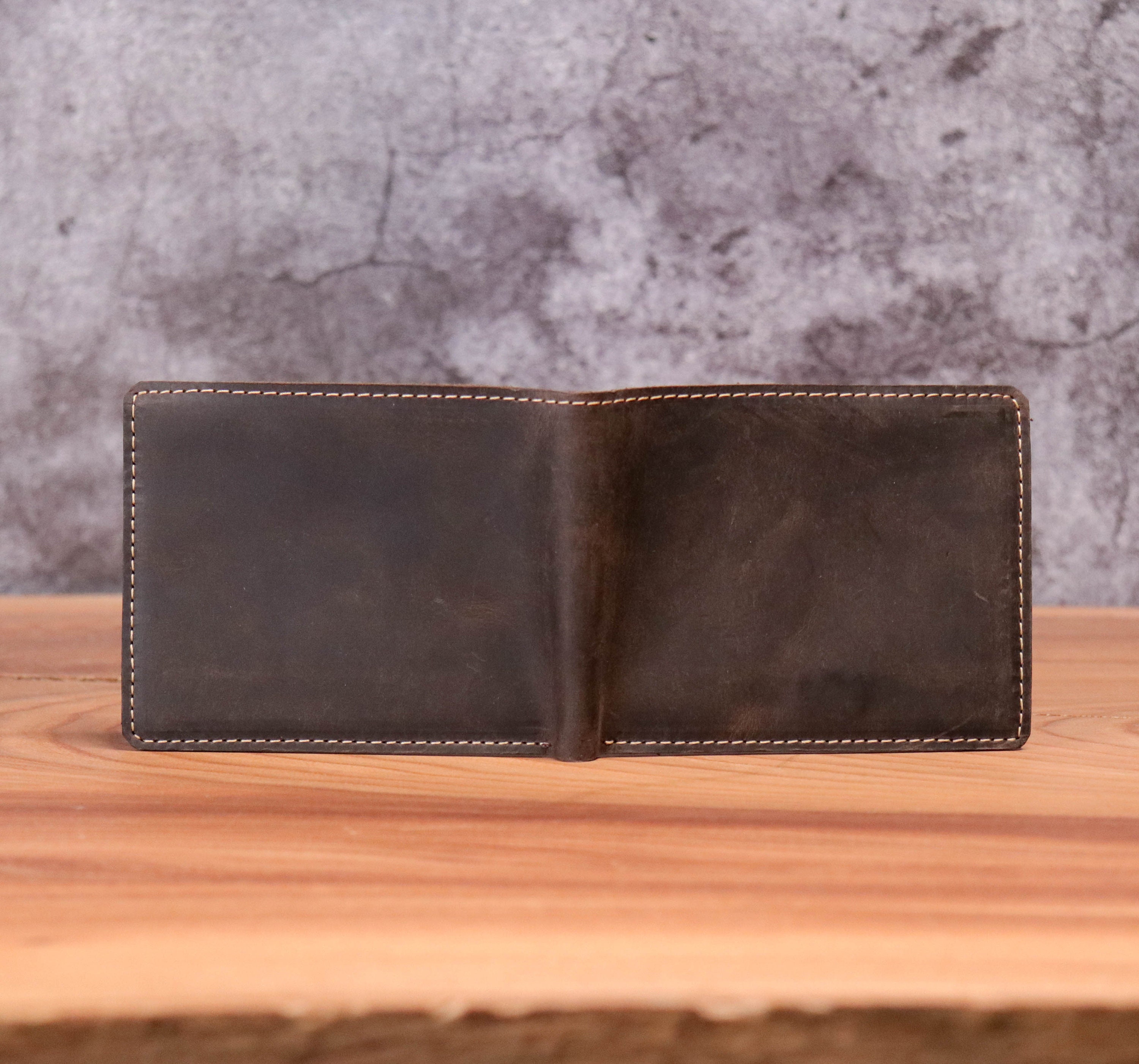 Personalized Full Grain Leather Wallet Custom Embossed - Etsy