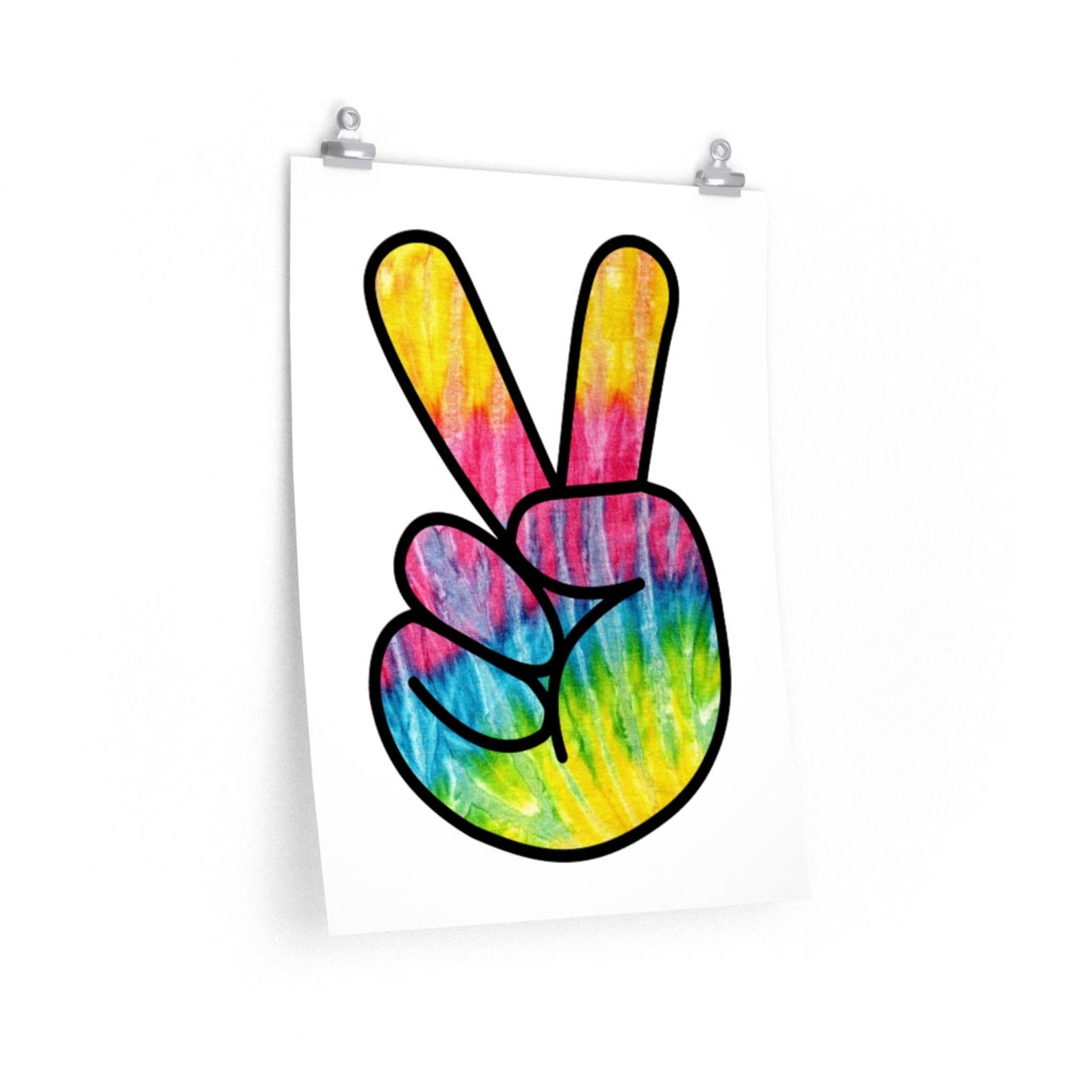 Peace Sign Hand Symbol Wall Art Premium Matte Vertical Poster - Etsy