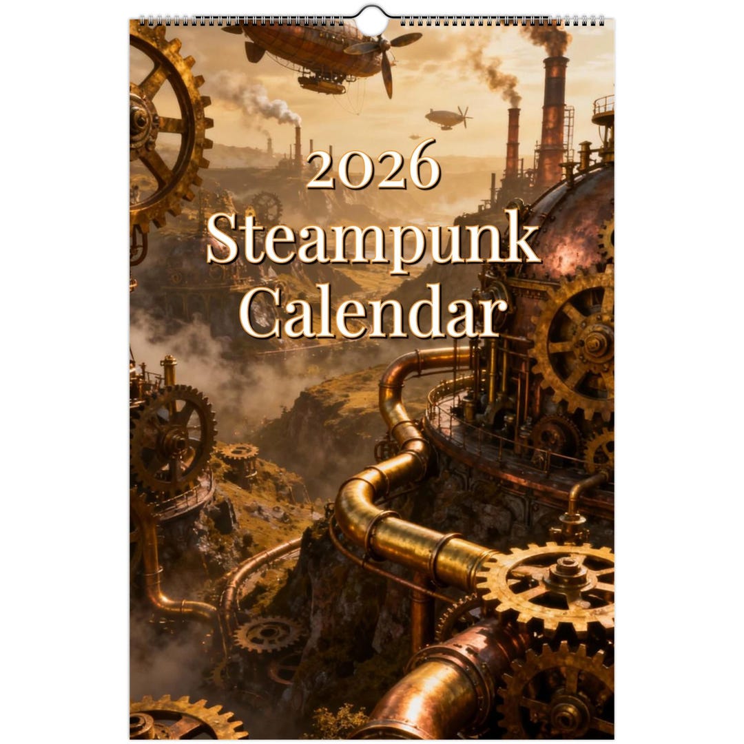 2026 Steampunk Wall Calendar - Etsy