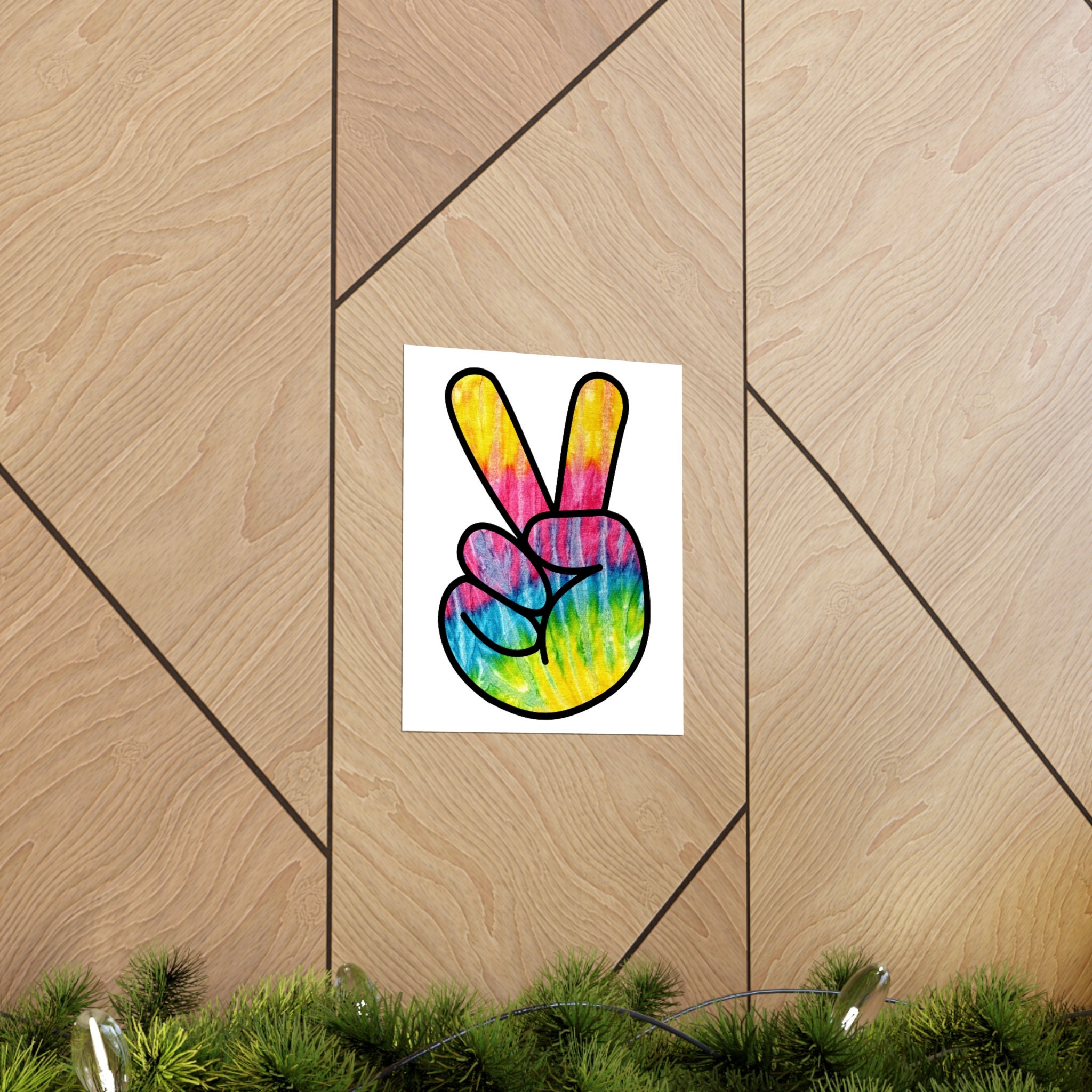 Peace Sign Hand Symbol Wall Art Premium Matte Vertical Poster - Etsy