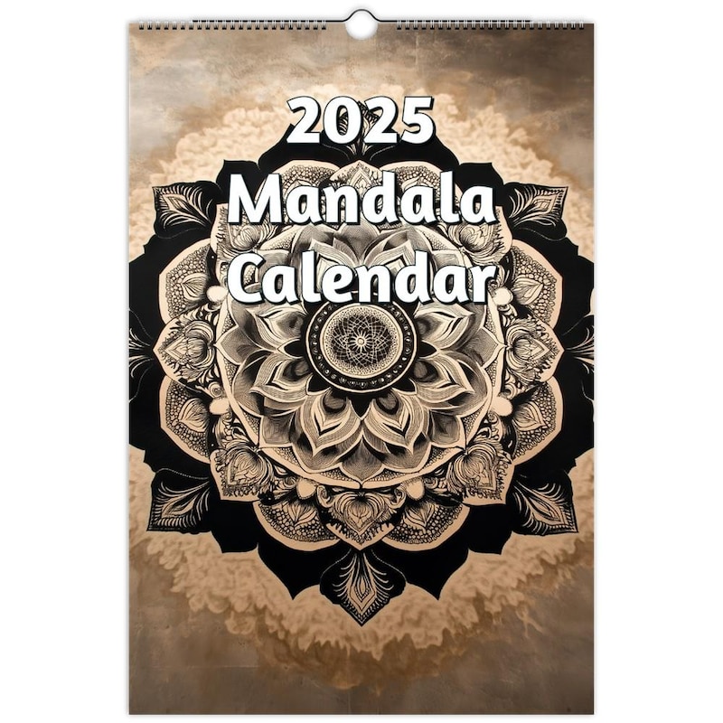 2025 Mandala Calendar - Etsy