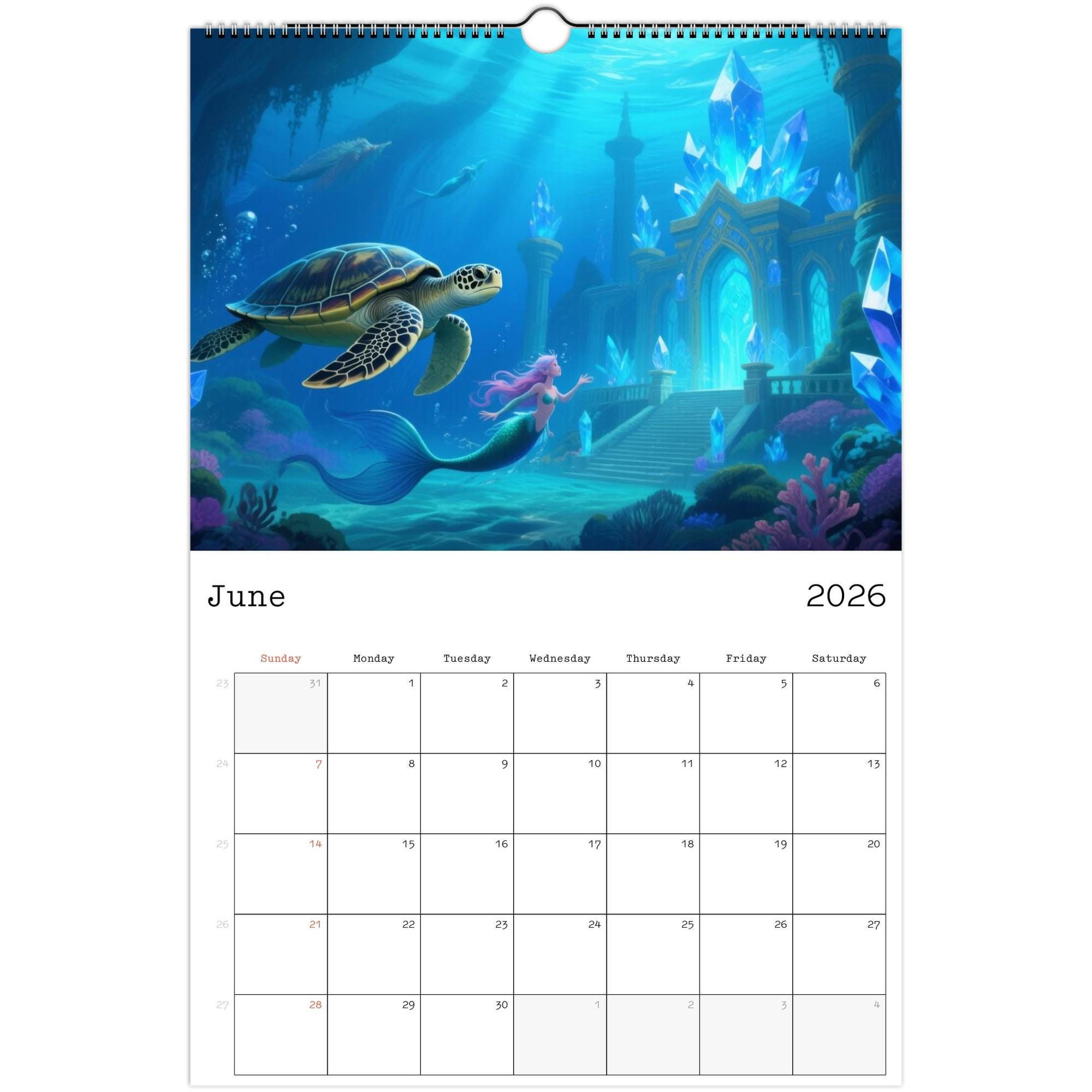 2026 Fantasy Wall Calendar - Etsy