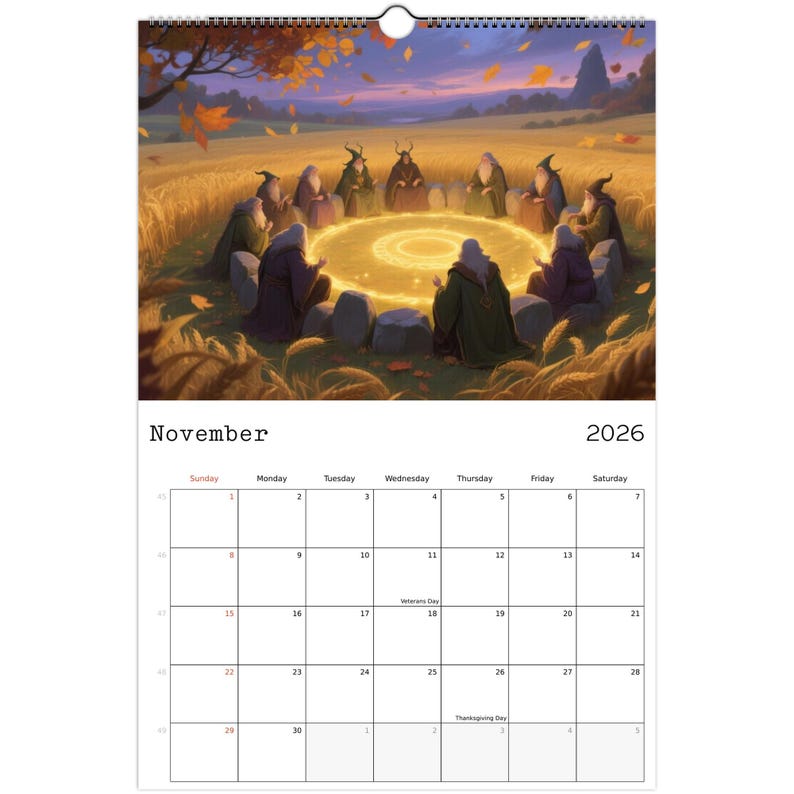 2026 Fantasy Wall Calendar - Etsy