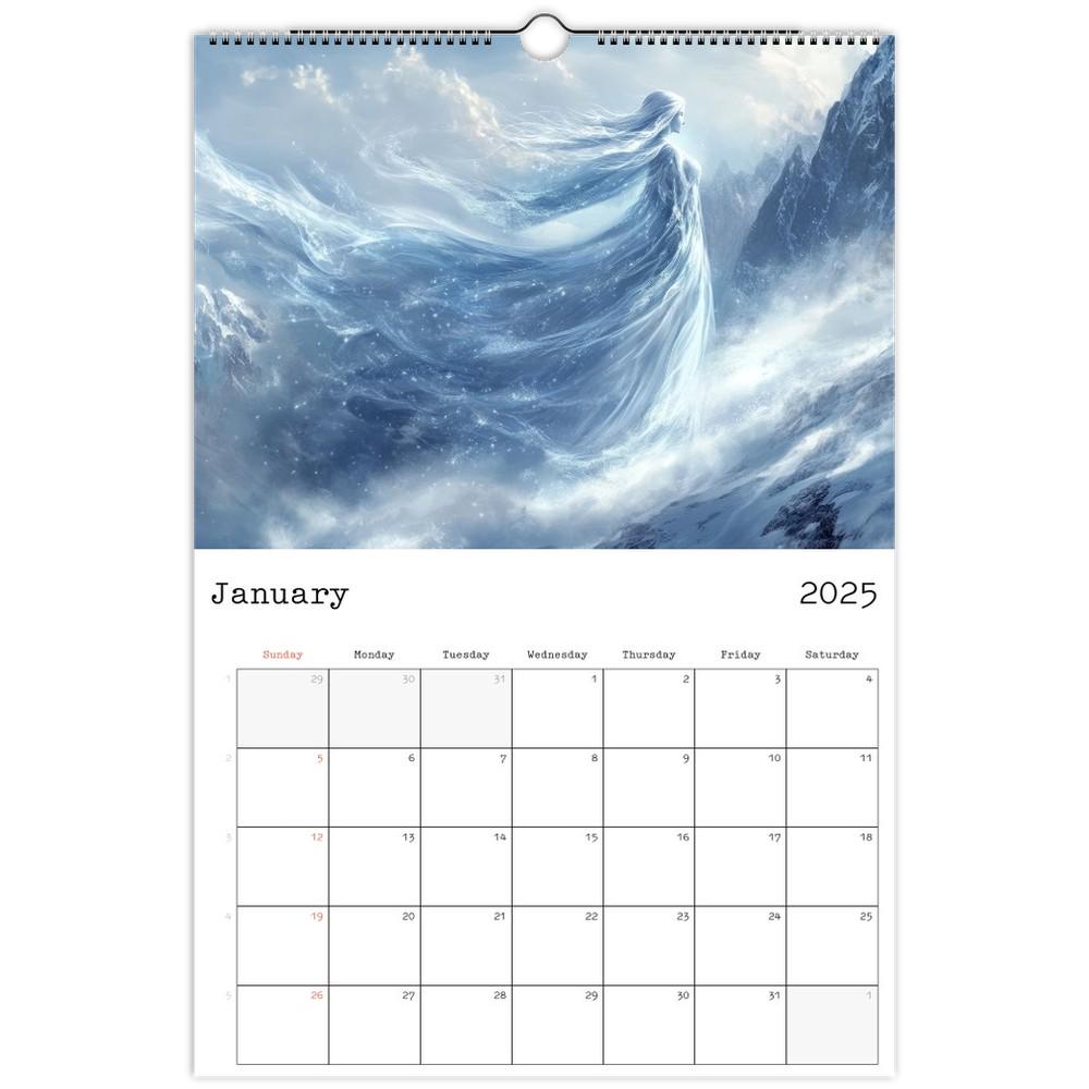 2025 Elemental Magic Wall Calendar - Etsy