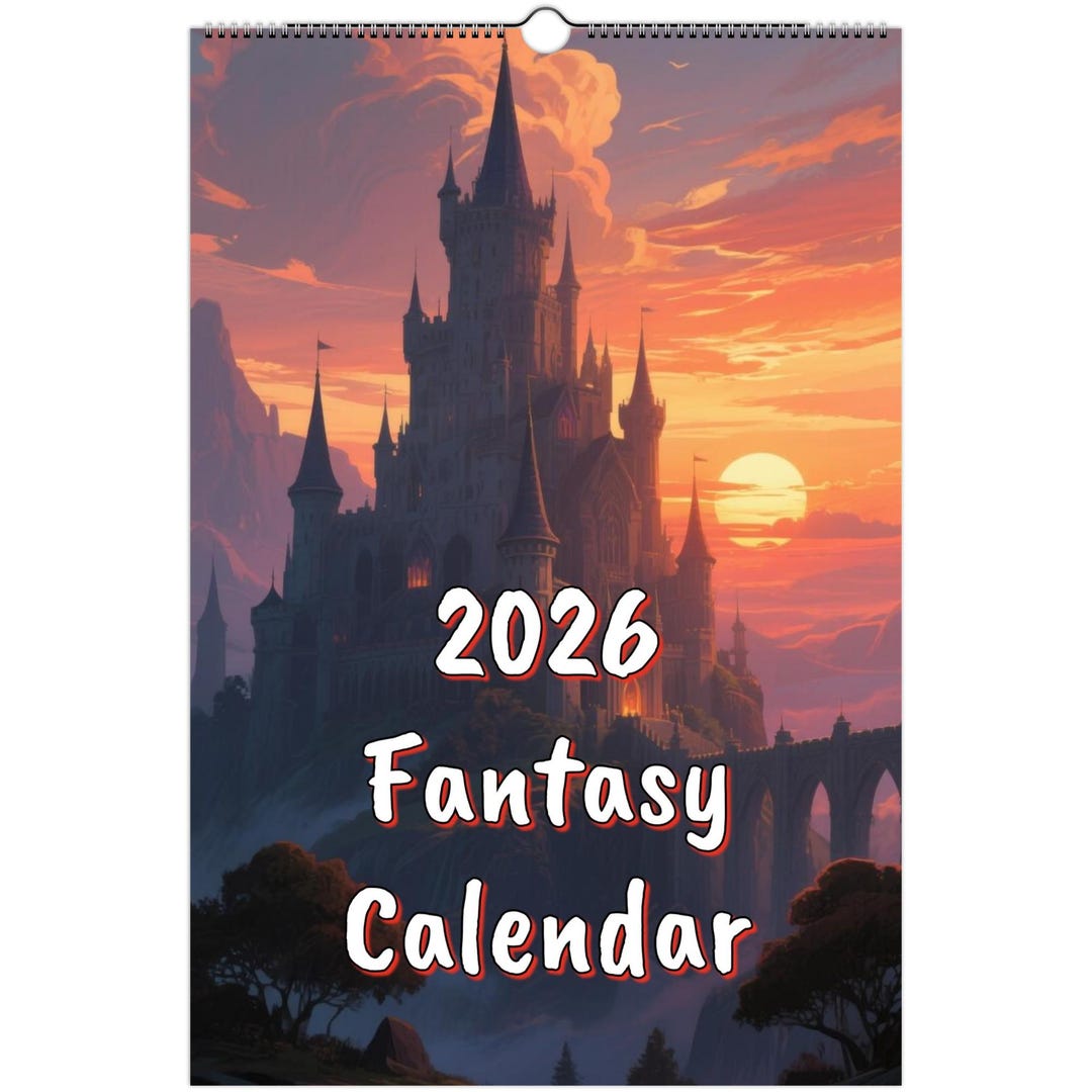 2026 Fantasy Wall Calendar - Etsy