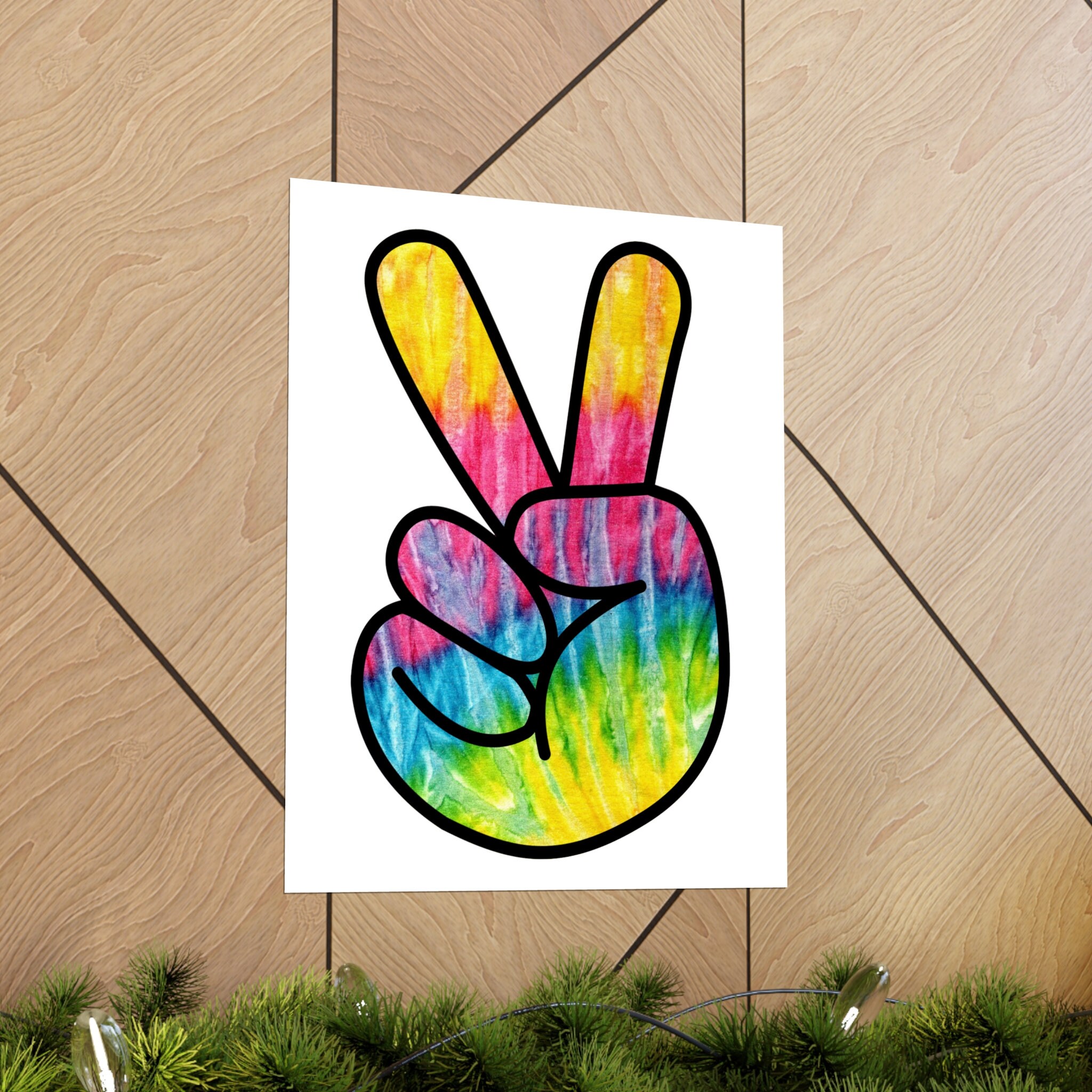 Peace Sign Hand Symbol Wall Art Premium Matte Vertical Poster - Etsy