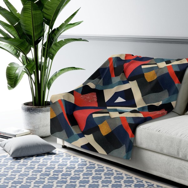 Geometric Blanket - Etsy