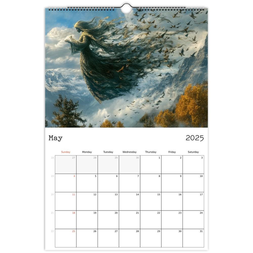 2025 Elemental Magic Wall Calendar - Etsy