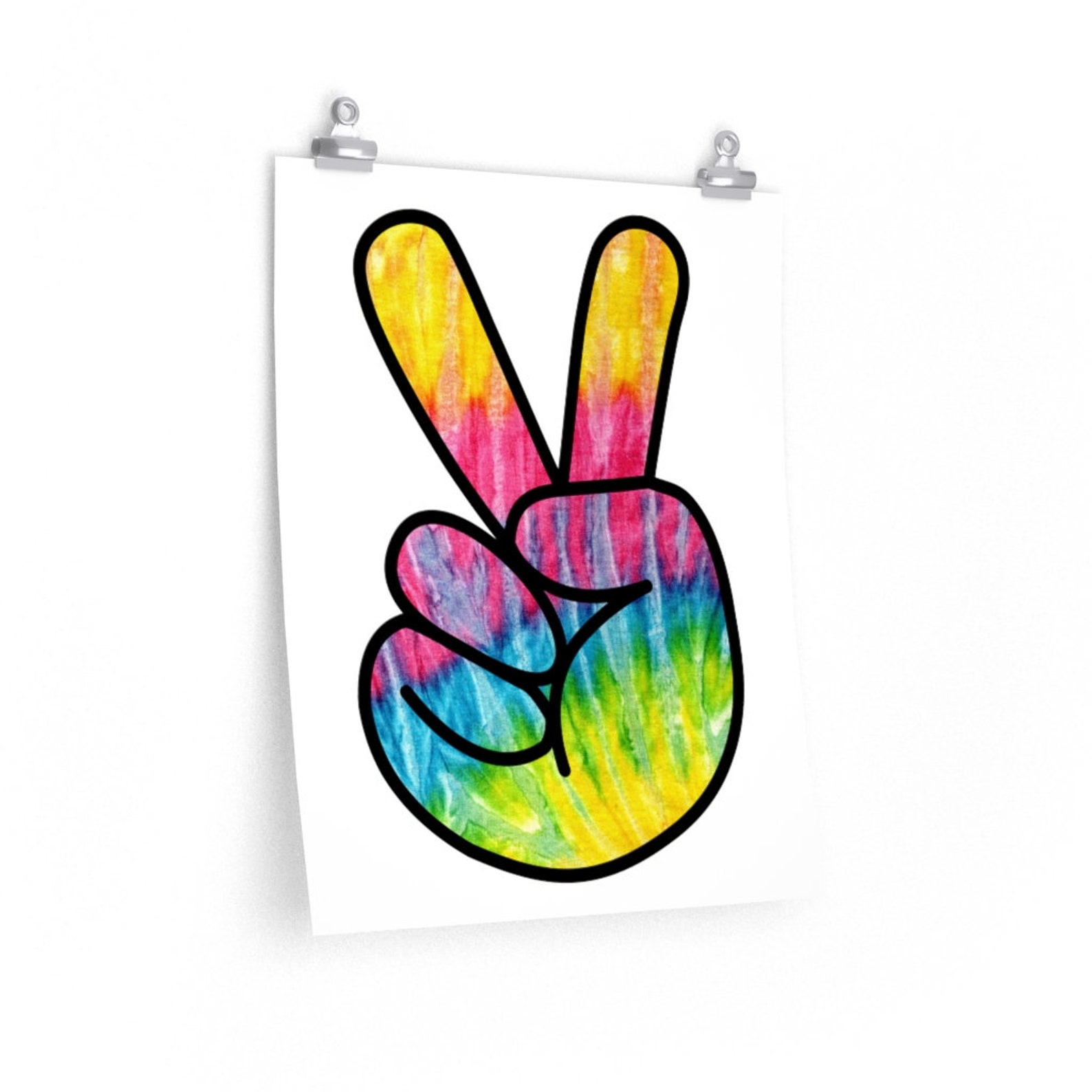 Peace Sign Hand Symbol Wall Art Premium Matte Vertical Poster - Etsy