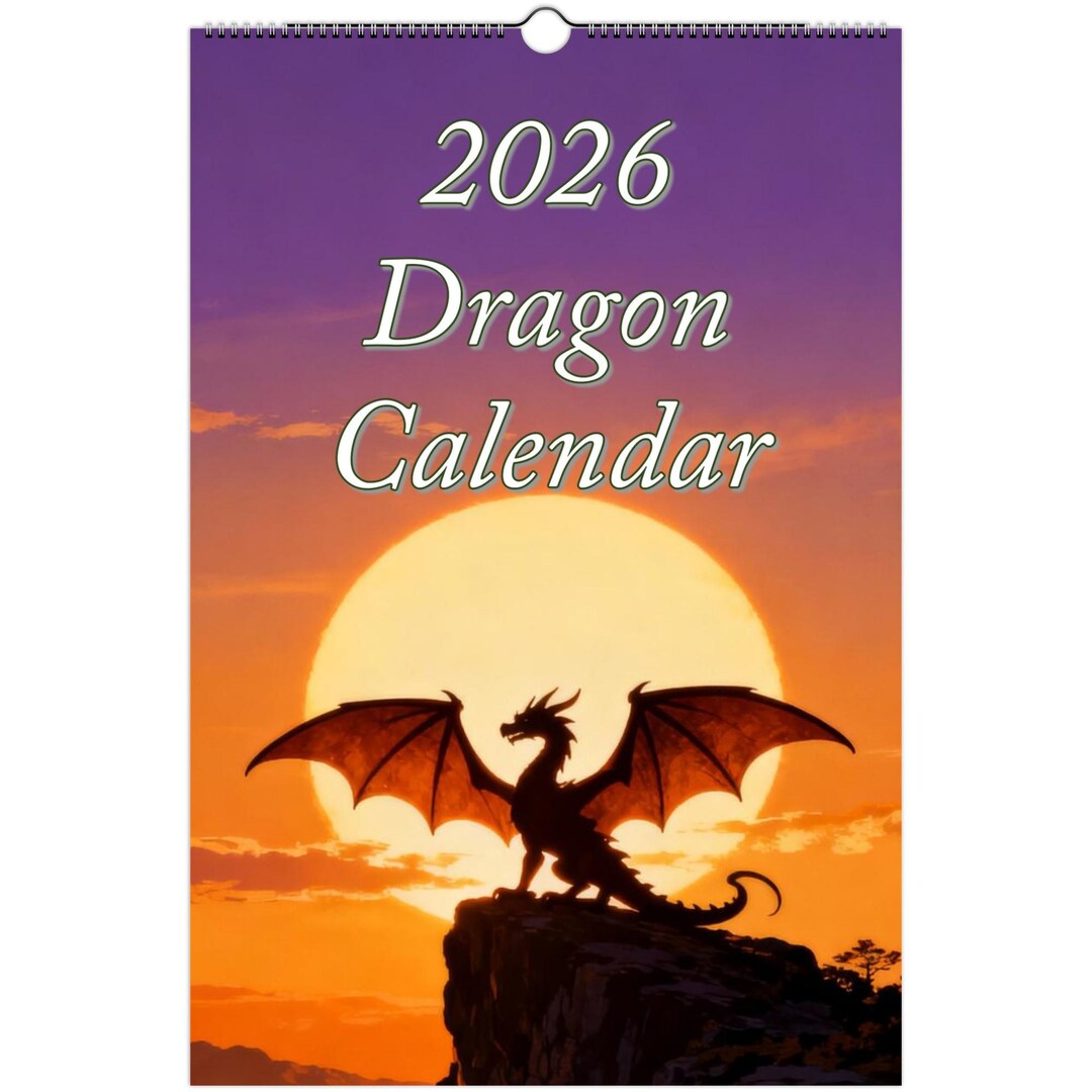 2026 Dragon Wall Calendar - Etsy
