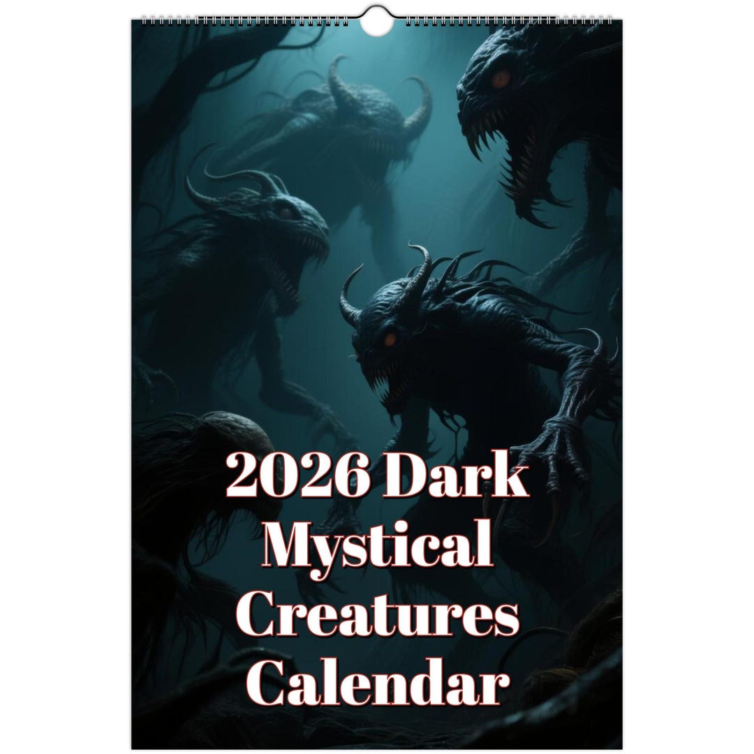 2026 Dark Mystical Creatures Calendar - Etsy