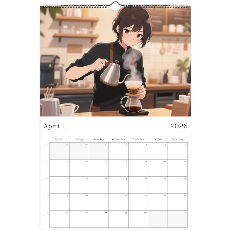 2026 Lo-fi Anime Wall Calendar, Chill, Fun, Relaxing Lo-fi Atmosphere ...