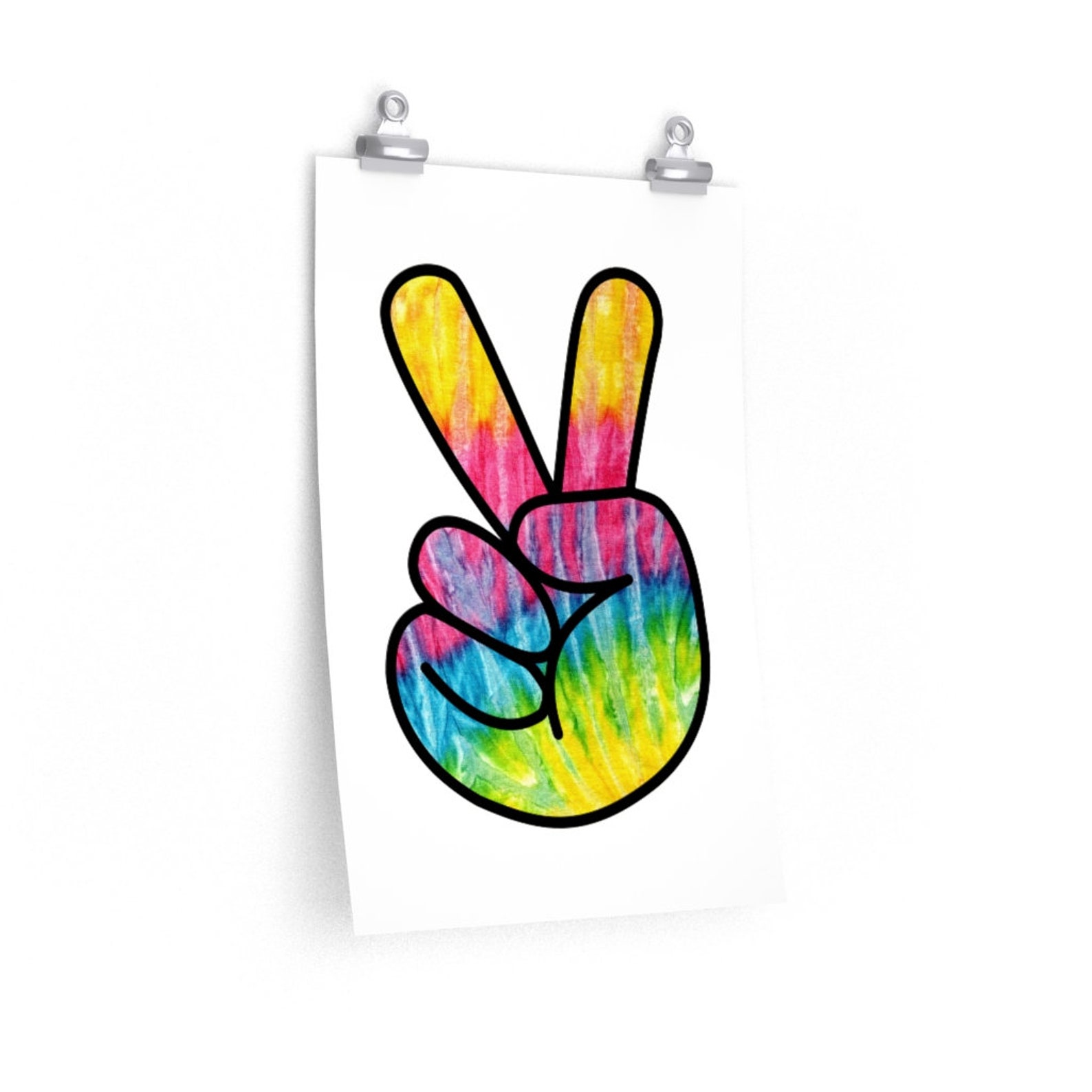 Peace Sign Hand Symbol Wall Art Premium Matte Vertical Poster - Etsy