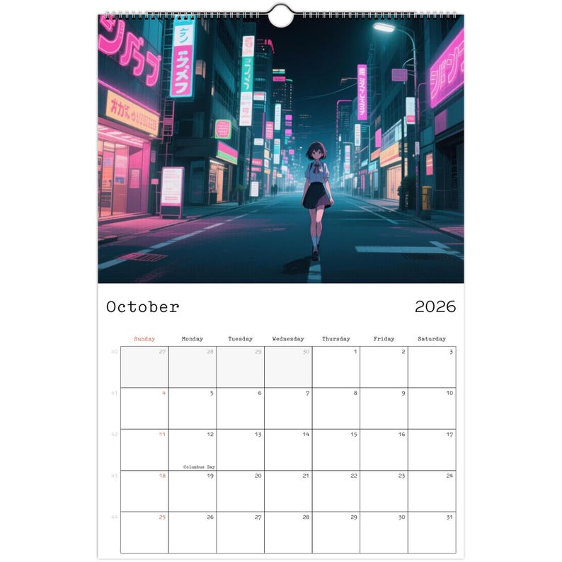 2026 Lo-fi Anime Wall Calendar, Chill, Fun, Relaxing Lo-fi Atmosphere ...