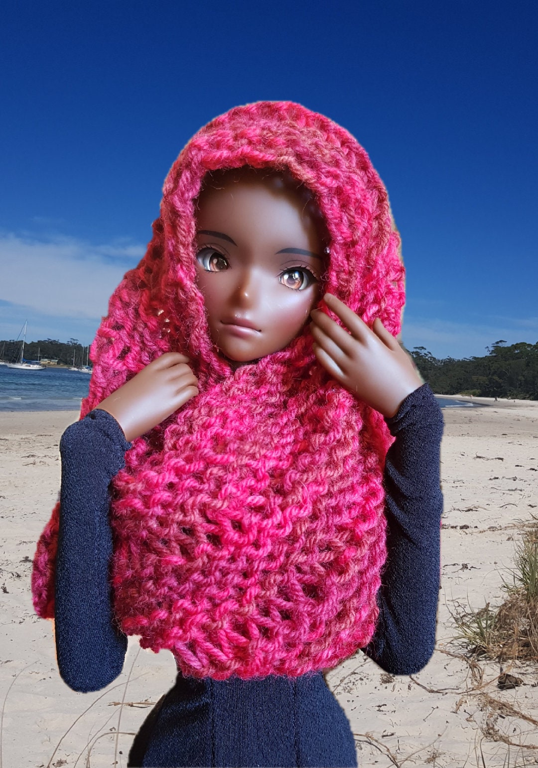 Mobius Shawl "sangria" Pattern for Smart Doll - Etsy