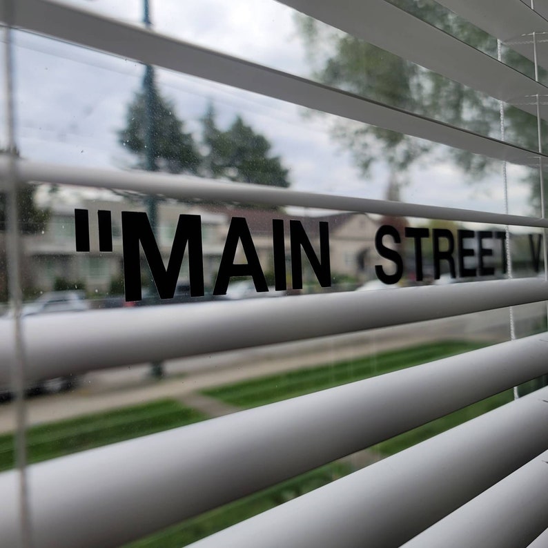 Custom Off-white Inspired Vinyls Mirror Decals Window Decals Street ...