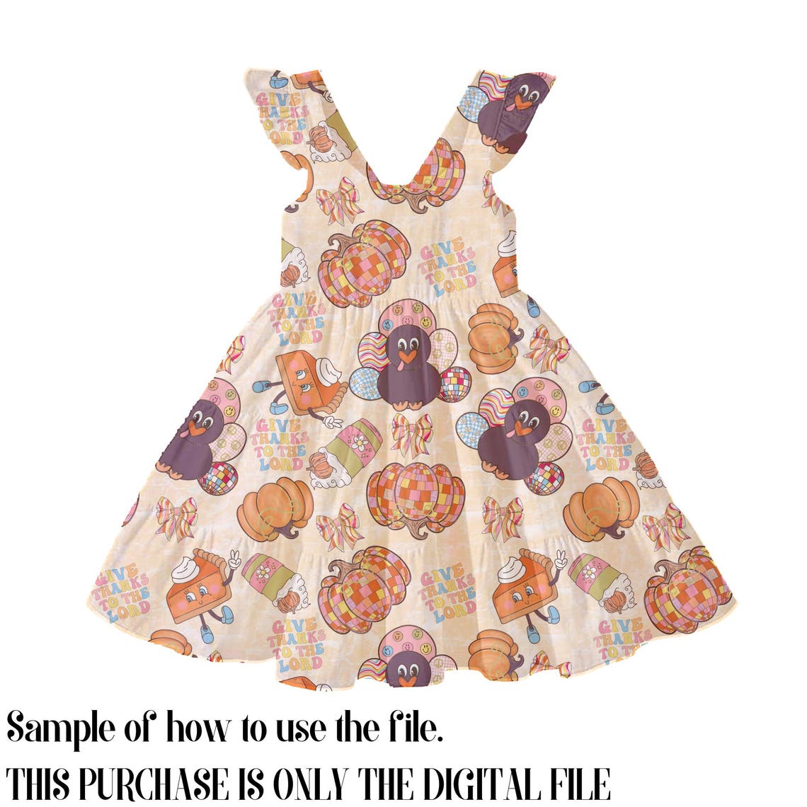 Retro Groovy Thanksgiving Fall Christian Seamless Repeating Pattern ...