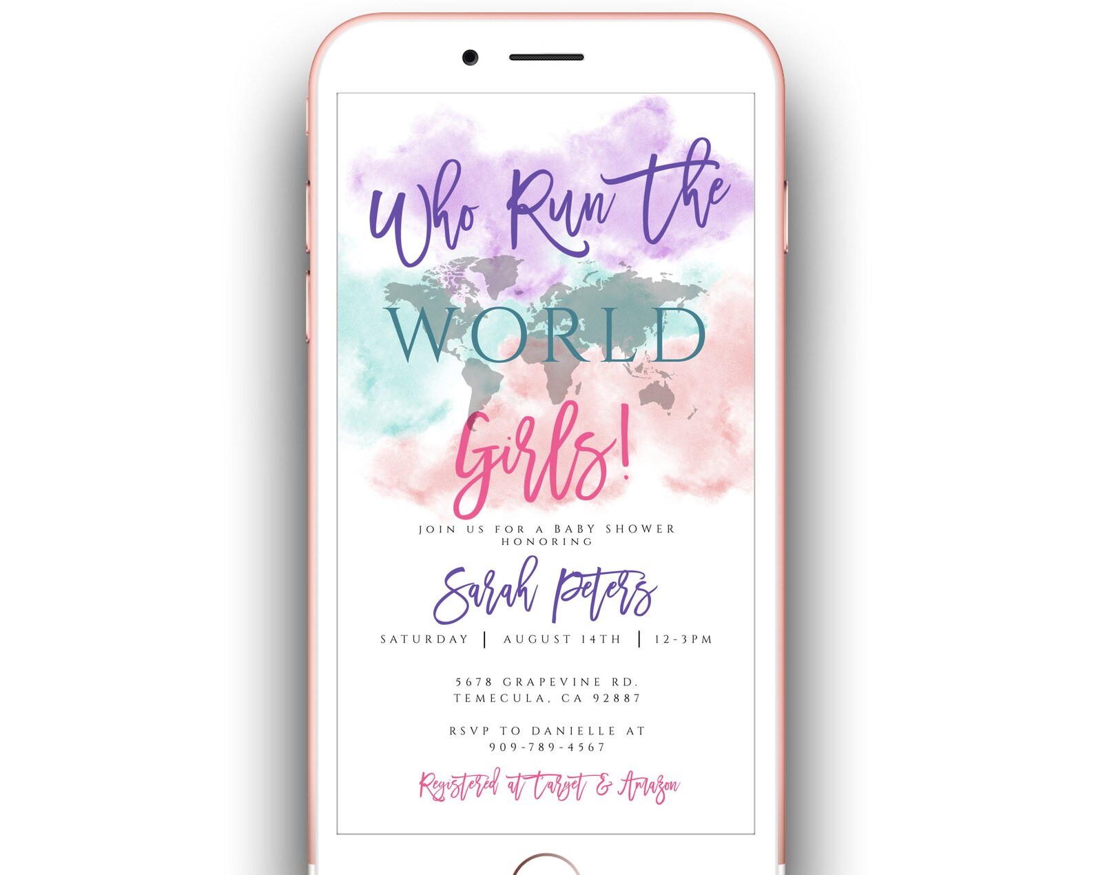 Who Run the World Girls Baby Shower Evite Girls Run the World Baby ...