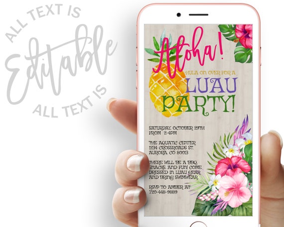Luau Evite