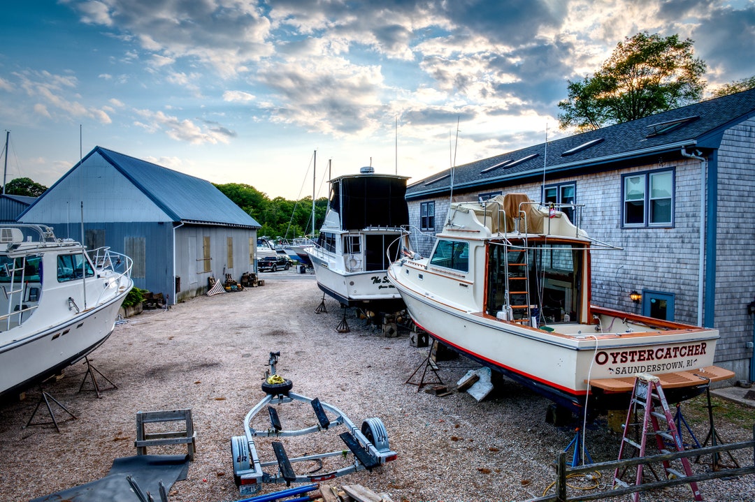 Ram Point Marina / Rhode Island / Photographic Prints / Scenic / HDR ...