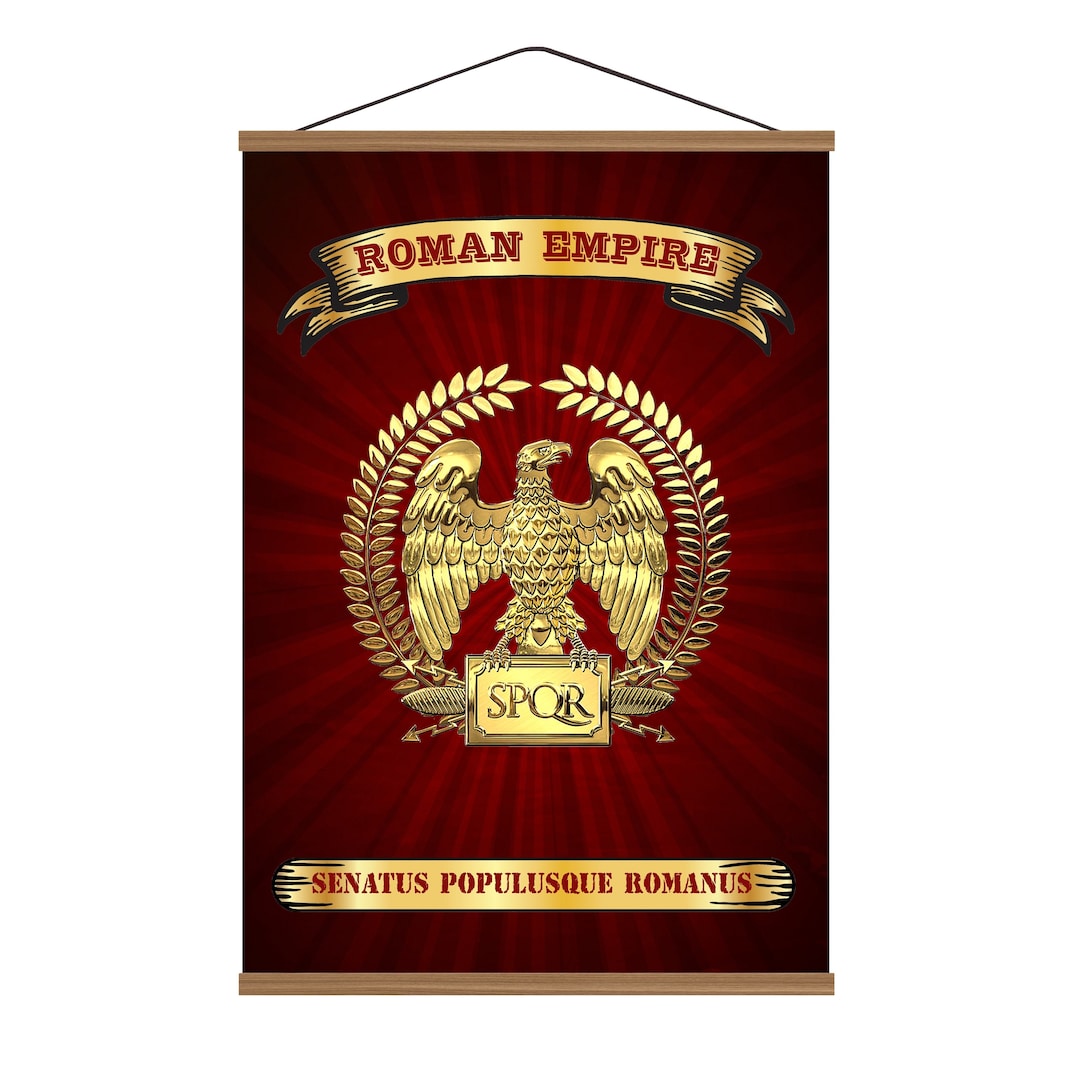 Ancient Roman Empire Decorative Vintage Banner Ensign Coat of Arms ...