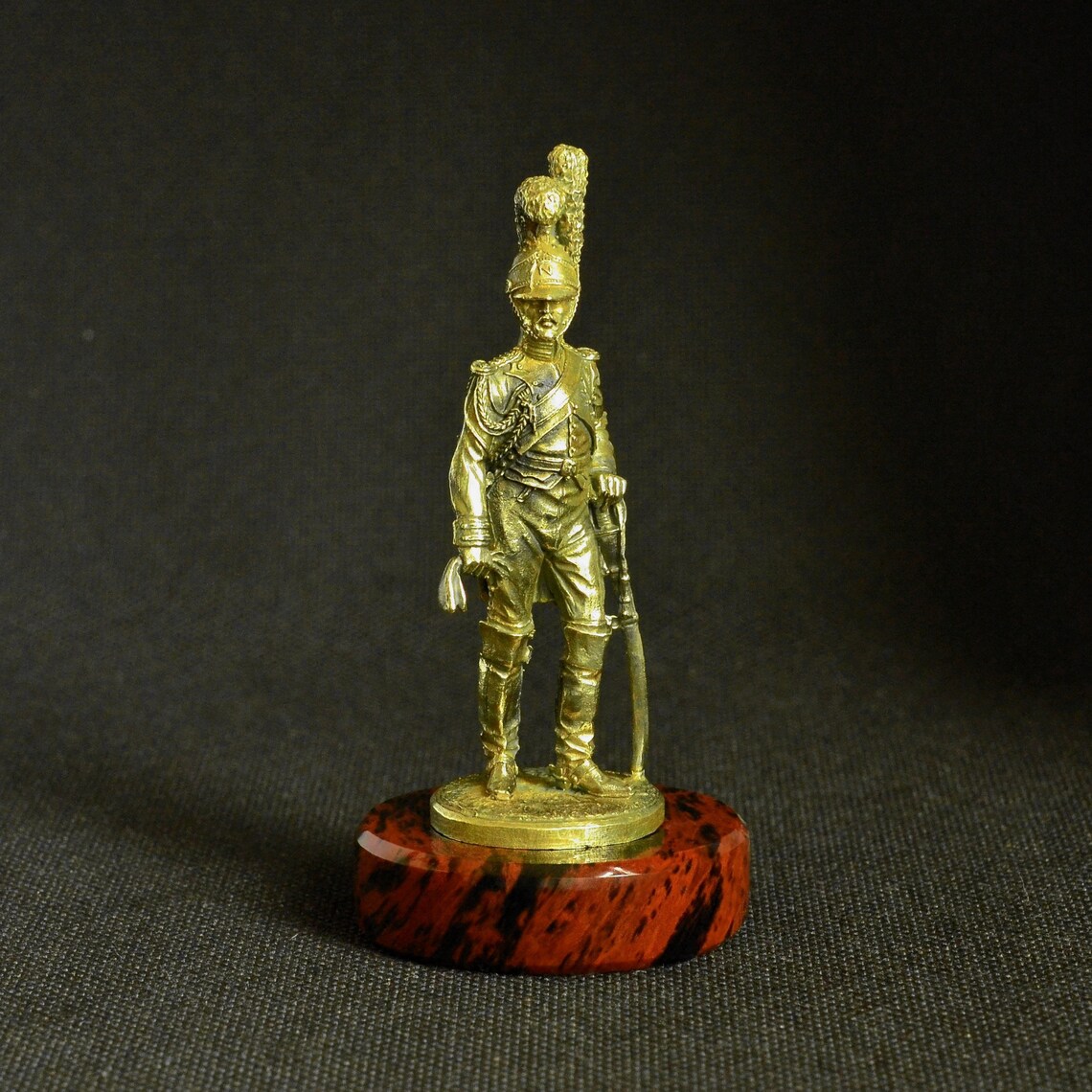 Handmade Solid Bronze Statuette Statue of French Warrior | Etsy