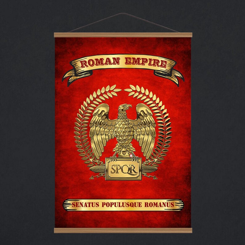 Ancient Roman Empire Decorative Vintage Banner Ensign Coat of Arms ...