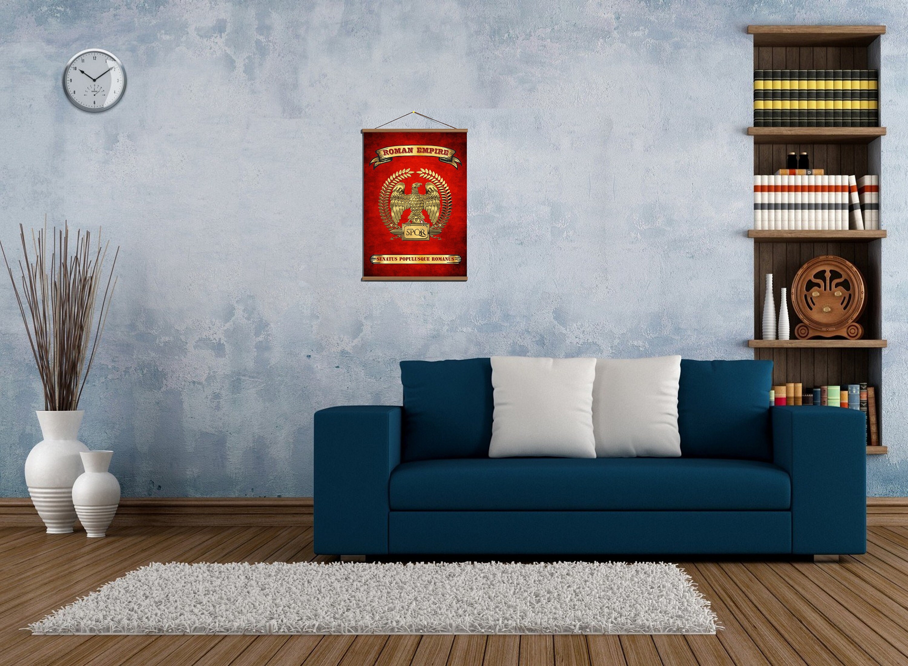 Ancient Roman Empire Decorative Vintage Banner Ensign Coat of Arms ...