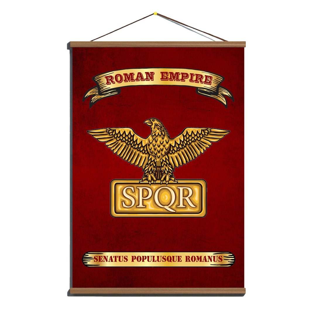 Ancient Roman Empire Decorative Vintage Banner Ensign Coat of Arms ...