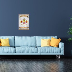 ORDER of the HOLY SEPULCHRE Rare Flag and Coat of Arms / Cotton Canvas ...