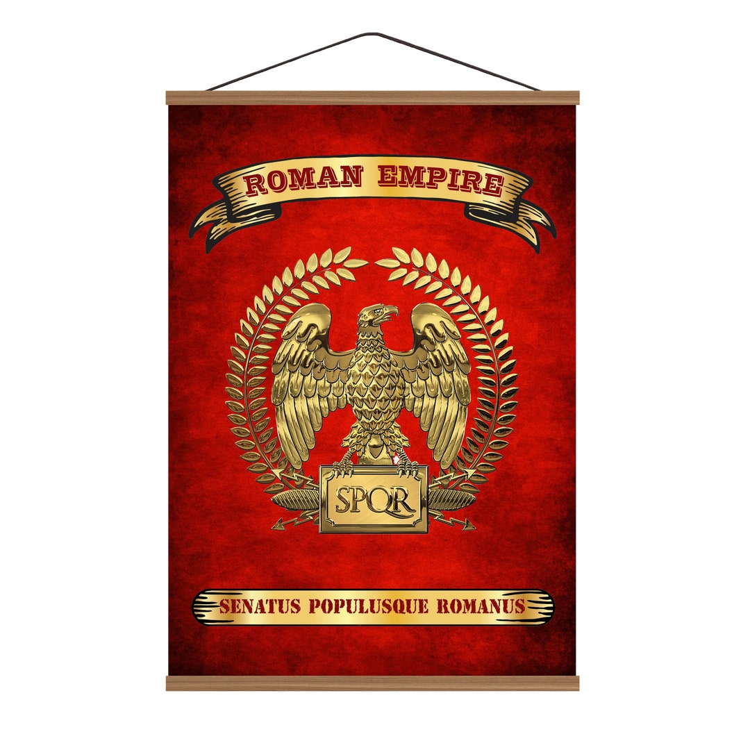 Ancient Roman Empire Decorative Vintage Banner Ensign Coat of Arms ...